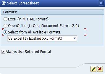 Resetting the Default Format for Spreadsheet Export | PASàPAS Human First